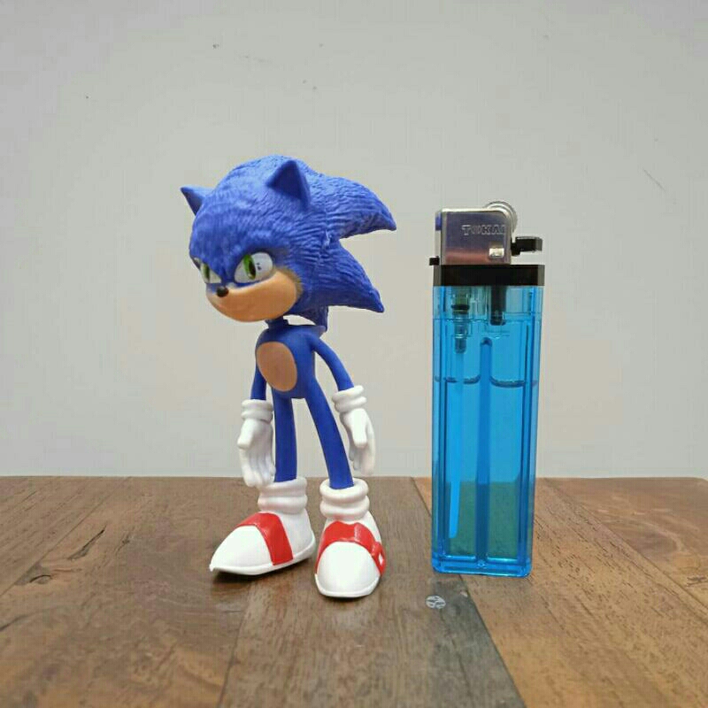Jual mainan action figure mini sonic biru bluesonic the hedgehog series ...