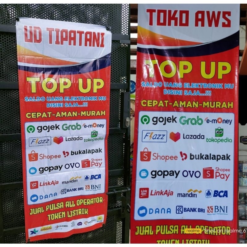 Jual SPANDUK BANNER TOP UP BERBAGAI UKURAN | Shopee Indonesia