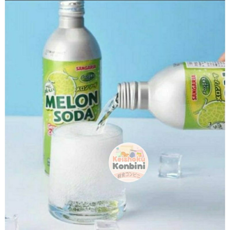 Jual Sangaria Melon Ramune Soda (500ml) / soda jepang / minuman jepang / minuman ringan impor ...