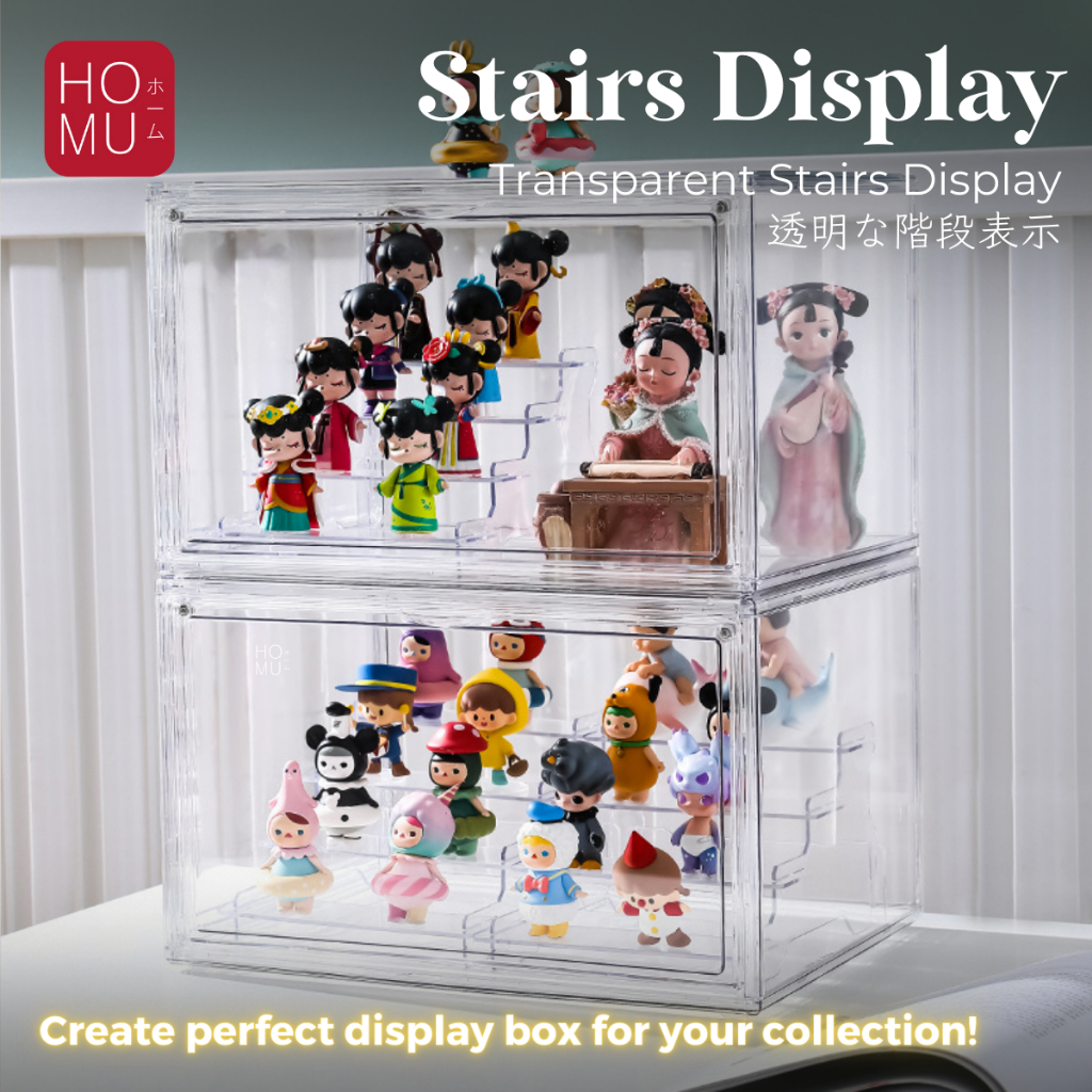 Jual HOMU Stairs Display Transparent Acrylic Action Figure Stand 4 ...