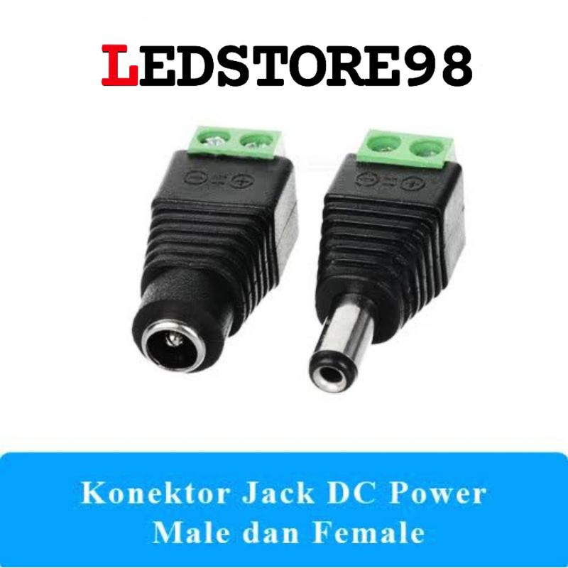 Jual JACK DC MALE FEMALE CCTV KONEKTOR | Shopee Indonesia