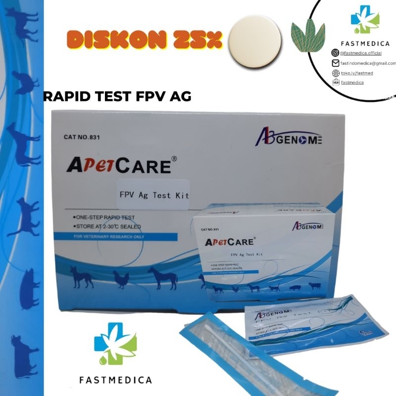 Jual Rapid Test Kit FPV Ag (Feline Panleukopenia Virus Antigen) Rapid ...