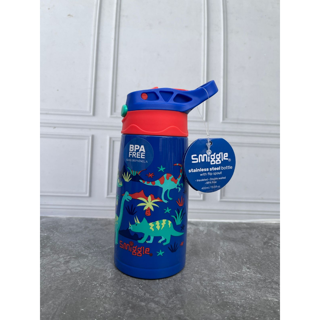 Jual SMIGGLE MOVIN STAINLESS STEEL FLIP DINO - TERMOS SMIGGLE | Shopee ...