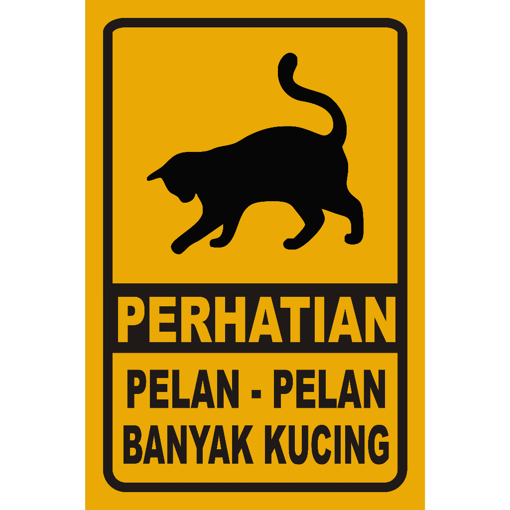 Jual Stiker Hati-hati Banyak Hewan Peliharaan, Hati - hati banyak ...