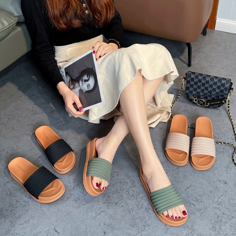 Jual SENDAL WANITA IMPORT/SENDAL WEIGES/SENDAL SLIP/SENDAL HILL/SENDAL ...