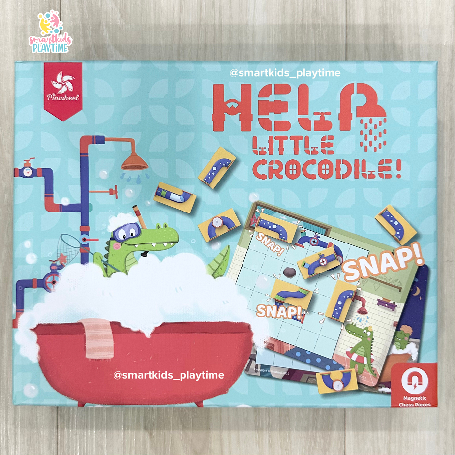 Jual Pinwheel Help Little Crocodile Magnetic Logic Board Game Mainan ...