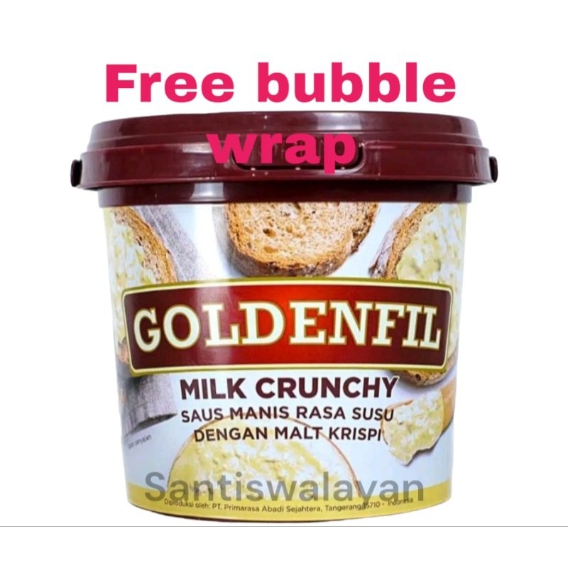 Jual GOLDENFIL Selai Milk Crunchy 1kg Selai Susu Malt Krispi | Shopee ...