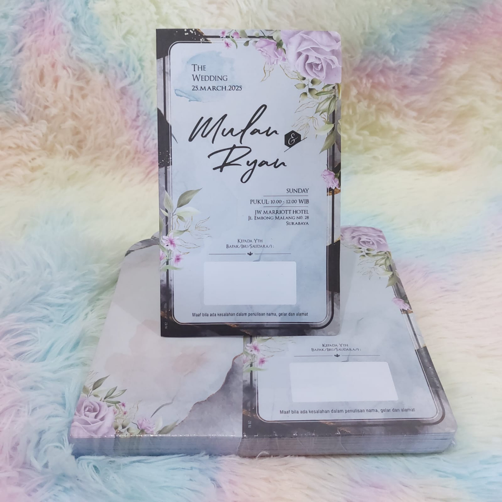 Jual Blangko Undangan Pernikahan INDIE 82 Per Lembar Tanpa Plastik ...