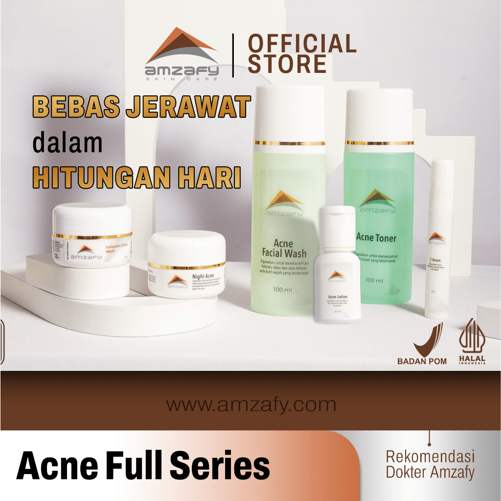 Jual Acne Series by Amzafy (kulit jerawat radang parah sedang ringan ...