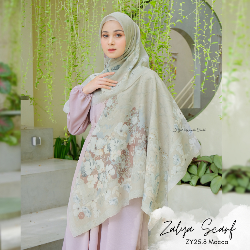 Jual Hijabwanitacantik - Segiempat Zalya Scarf ZY25.8 Mocca | Bahan Icy ...
