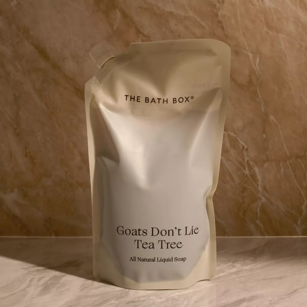 Jual The Bath Box Goats Don't Lie Tea Tree Refill 500ml | Shopee Indonesia