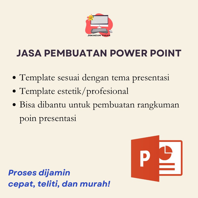 Jual Jasa Pembuatan Presentasi Power Point PPT Template Sidang Skripsi ...