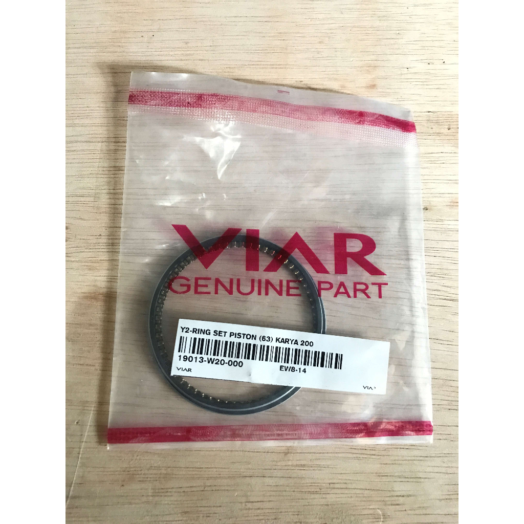 Jual RING PISTON VIAR KARYA 200 CC STD 63 ORIGINAL VIAR (19013-W20-000 ...