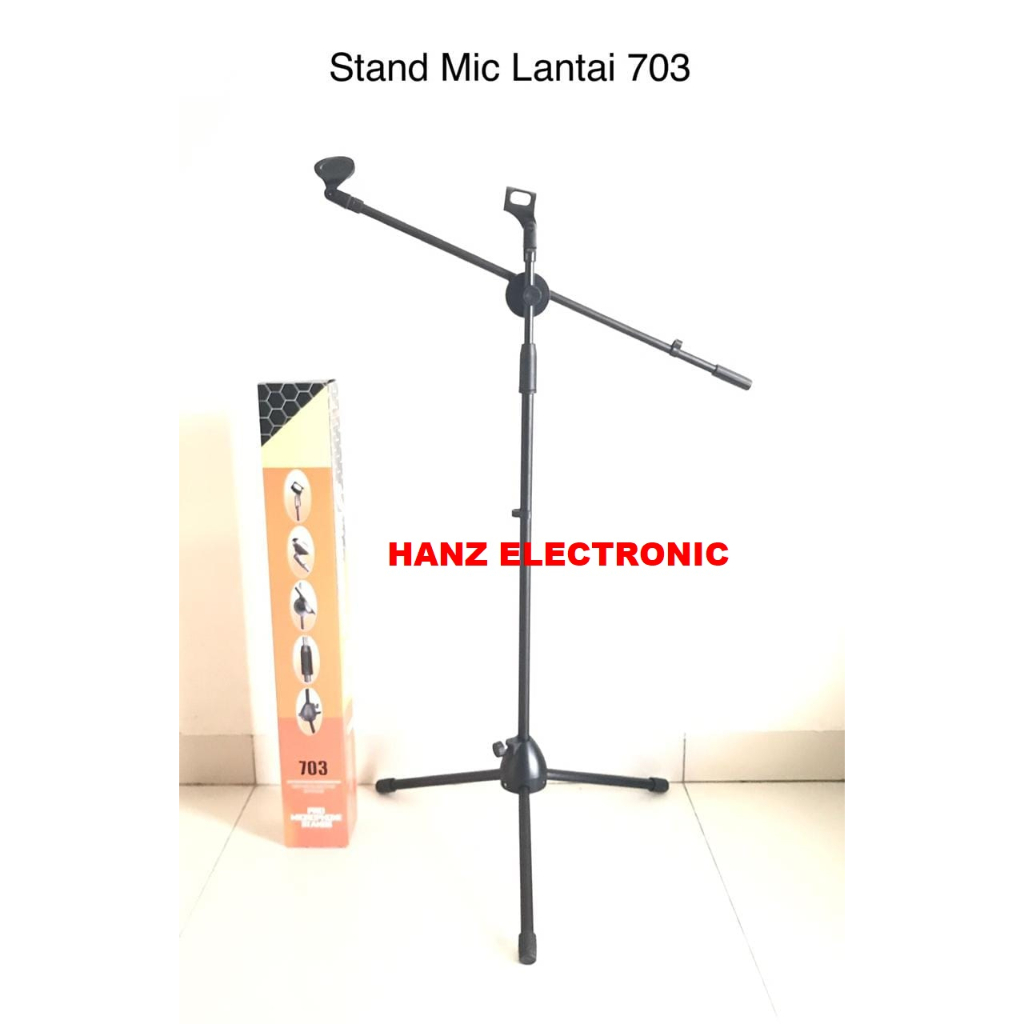 Jual HANZ ELETRONIK T008 STAND MIC/TIANG MIC/MIC LANTAI 703 | Shopee ...