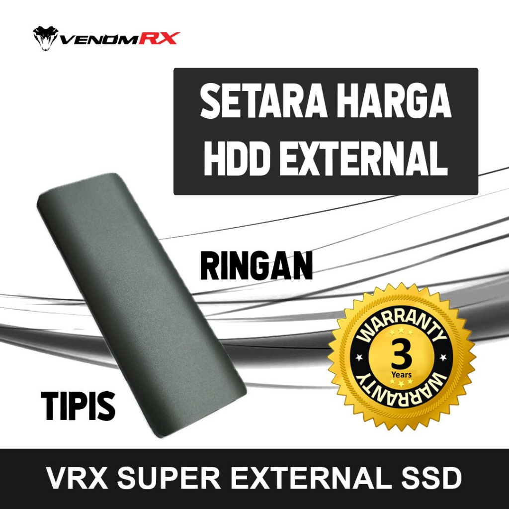 Jual SSD Super External VenomRX 1TB - SSD Portable Venom RX 1 TB Slim USB 3.2 Gen 2 Type C ...