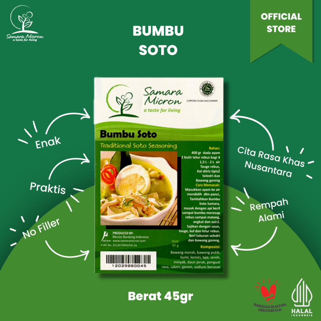 Jual Bumbu Samara Micron Bumbu Racik Soto 45GR | Shopee Indonesia