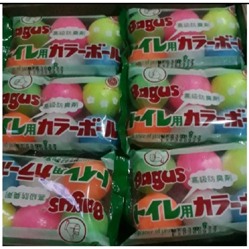 Jual Bagus toilet colour ball isi 6 kamper pengharum ruangan dan anti ...