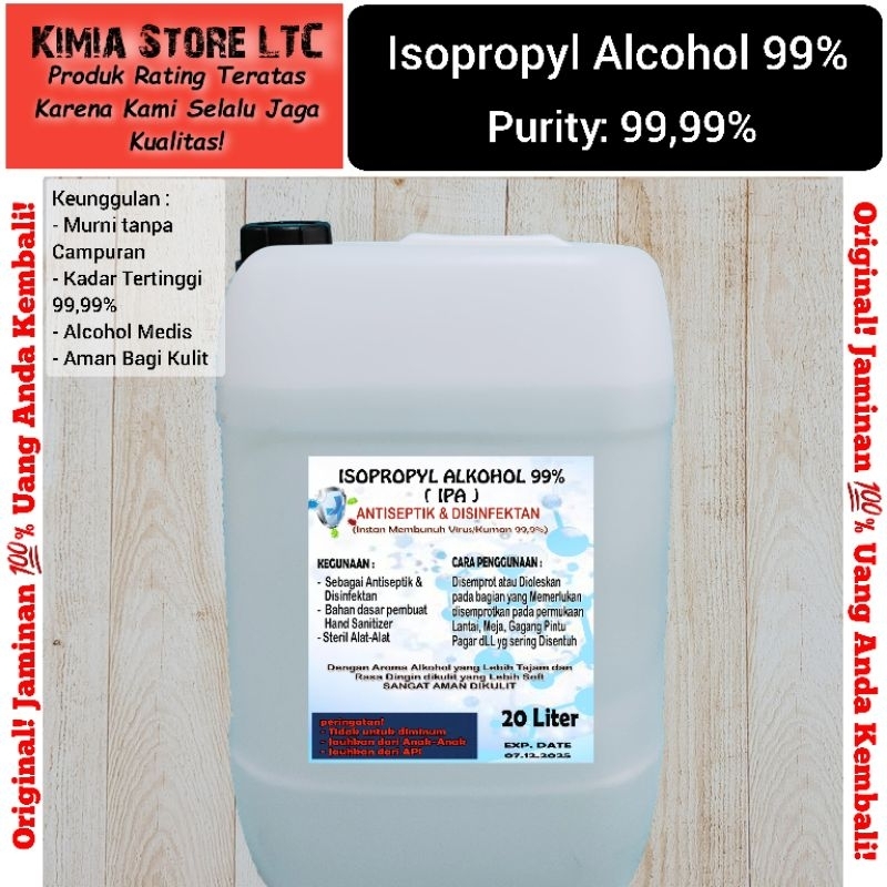 Jual Isopropyl 99% 20 Liter / IPA | Shopee Indonesia