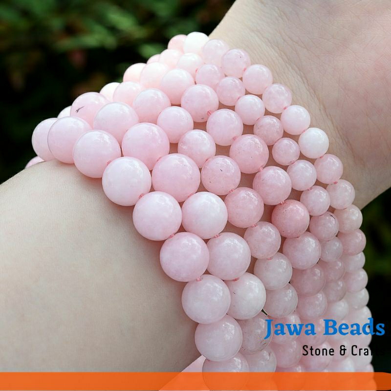 Jual Manik Batu Rose Quartz Pink Alami 4mm -12mm | Shopee Indonesia