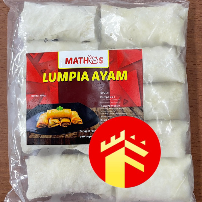 Jual MATHOS LUMPIA AYAM 250 GR MANTHOS DIMSUM LUMPIA AYAM GORENG ...