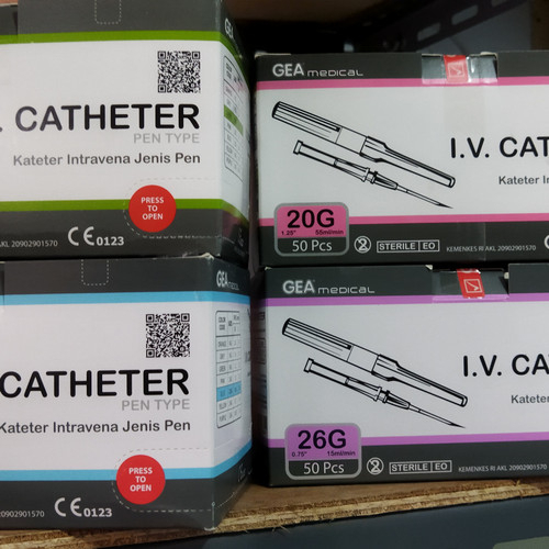 Jual GEA IV Catheter Per Pcs Abocath No. 18 G , 20 G , 22 G , 24 G , 26 ...