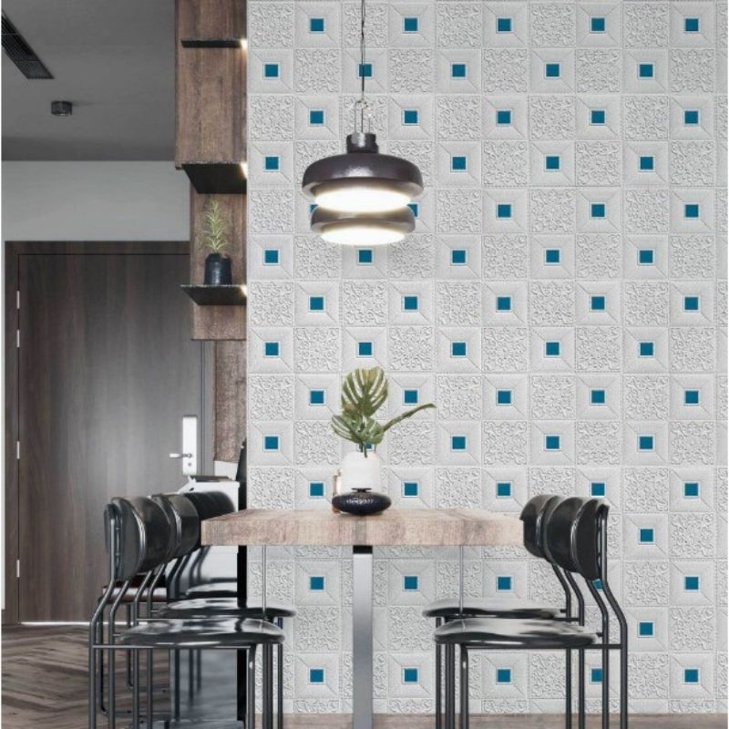 Jual PROMO # Wallpaper dinding 3d foam Motif Batik ( ukuran 70x70cm ...