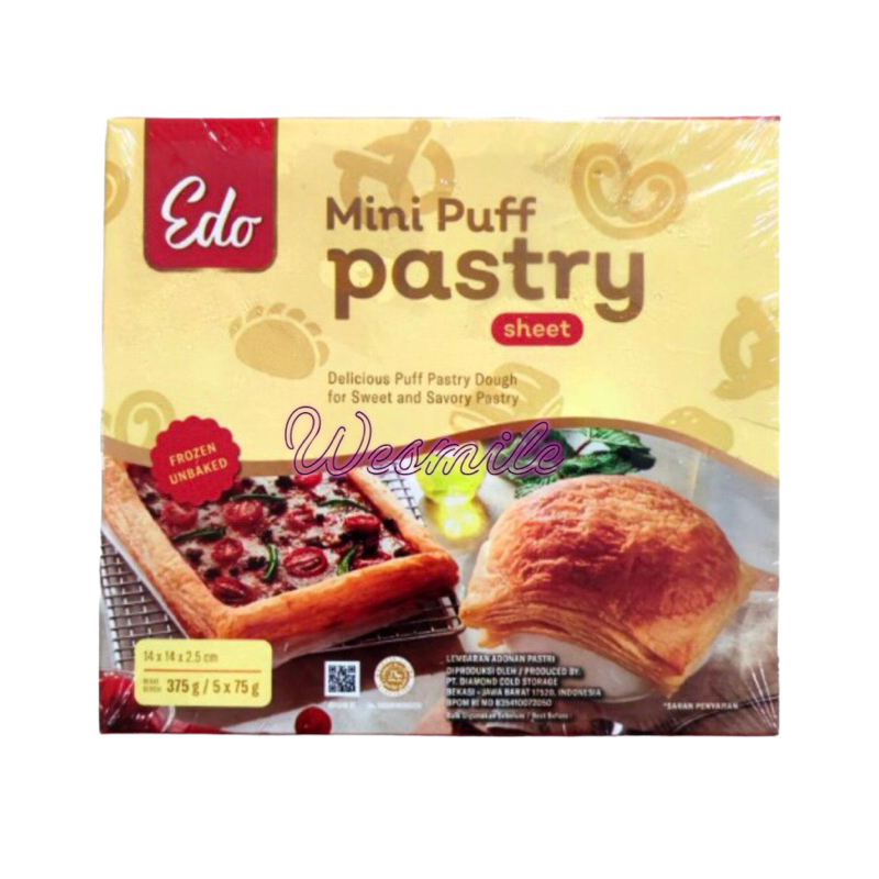 Jual Edo Mini Puff Pastry sheet isi 5 lembar | Shopee Indonesia