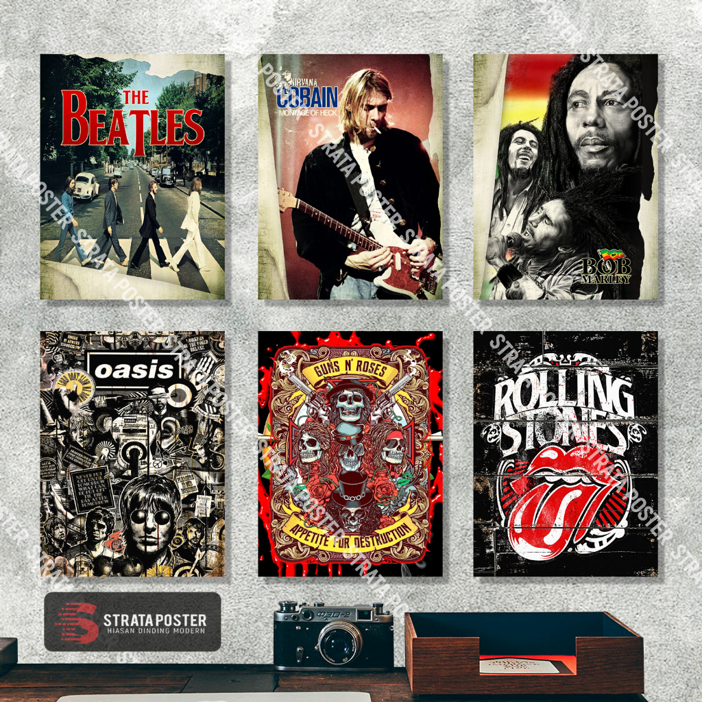 Jual Poster band musik Hiasan dinding Dekorasi ruangan Wall decor ...