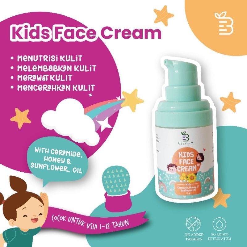 Jual BESERUM Kids Face Cream - Pelembab Wajah Anak Alami | Shopee Indonesia