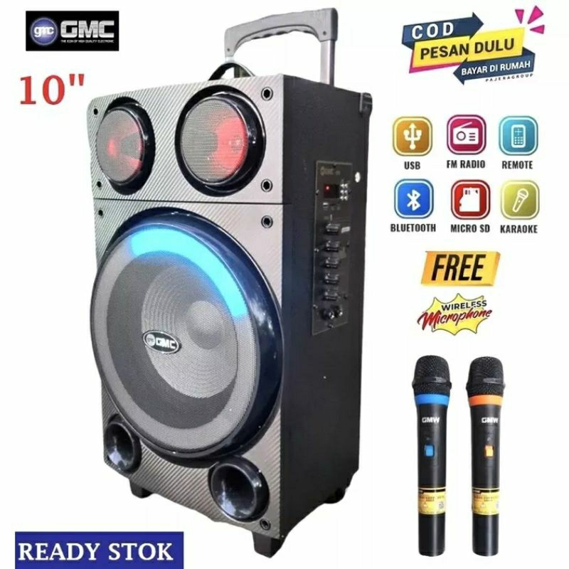 Jual Speaker Trolley GMC 897 L - 10 inch Woofer | Shopee Indonesia