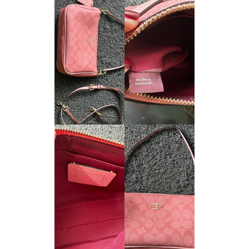 Jual COACH SHOULDER ATAU SLING BAG PINK (LENGKAP DUSTBAG) | Shopee ...