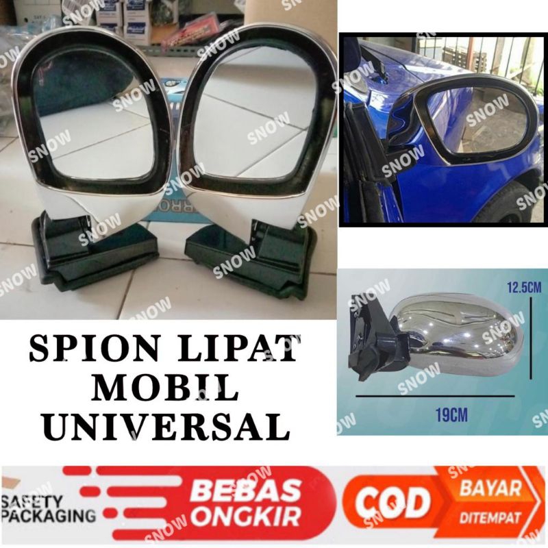 Jual Spion Lipat Mobil Universal Chrome Avanza Xenia Kijang Rush Terios ...