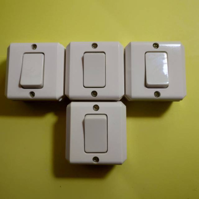 Jual OB BROCO SAKLAR ENGKEL SINGLE SWITCH ON OFF OUTBOW CREAM - SAKLAR ...