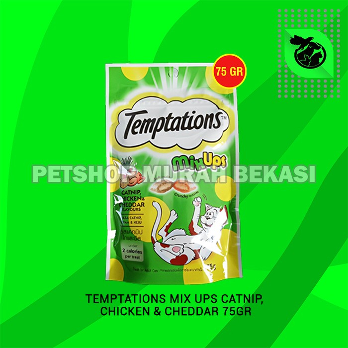 Jual Snack Cemilan Kucing Cat Treat Temptations Mix Up 75 Gram | Shopee ...