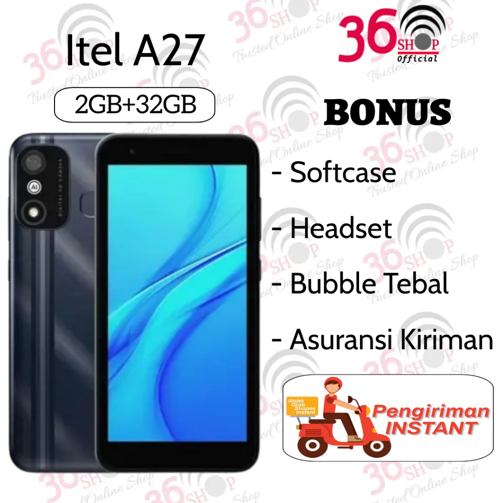 Jual ITEL A27 Ram 2GB+32GB Garansi Resmi Indonesia 1 Tahun | Shopee ...