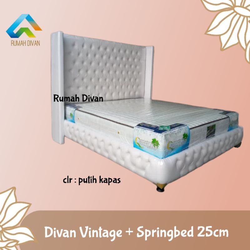 Jual DIVAN DIPAN TEMPAT TIDUR RANJANG SANDARAN TINGGI HB VINTAGE ...