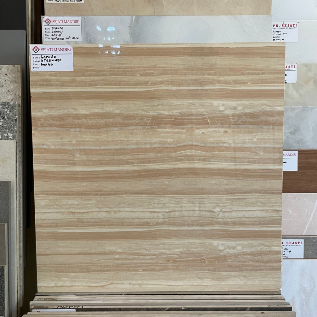 Jual granit 60x60 - motif serat kayu glossy - garuda gs69mv8c | Shopee Indonesia