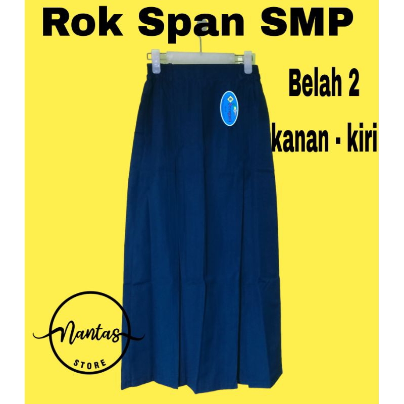 Jual Rok Span SMP Merk SERAGAM Rok Span SMP Panjang Rok Span Biru Rok ...