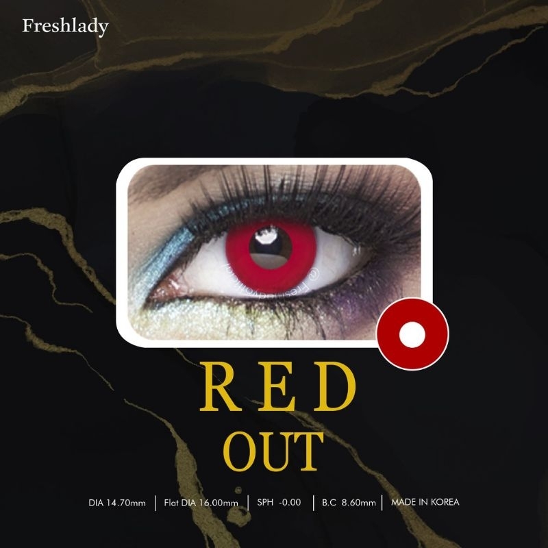 Jual Softlens crazy red out - lensa mata merah mata hantu zombie ...