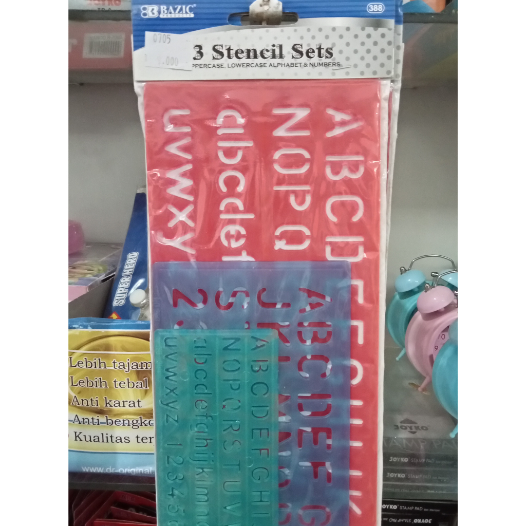 Jual PENGGARIS STENCIL BAZIC / GARISAN SABLON | PENGGARIS GARISAN HURUF ...