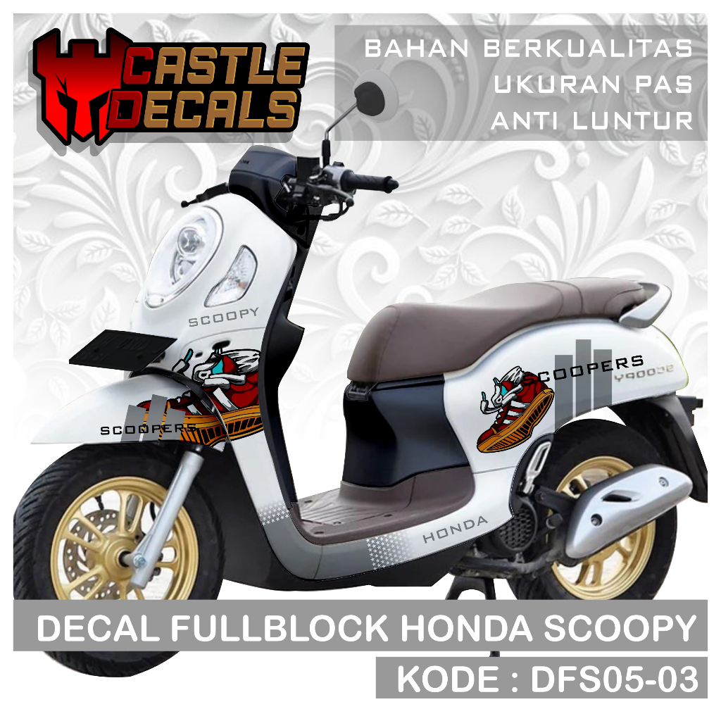 Jual STIKER DECAL SCOOPY STICKER FULL BLOK - STIKER ALL NEW SCOOPY 2021 SCOOPY 2022 - DFS05 ...