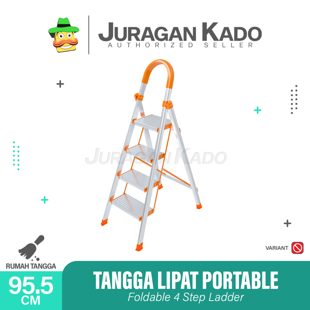 Jual Tangga Lipat Aluminium 4 Step Peralatan Rumah Tangga Serbaguna ...