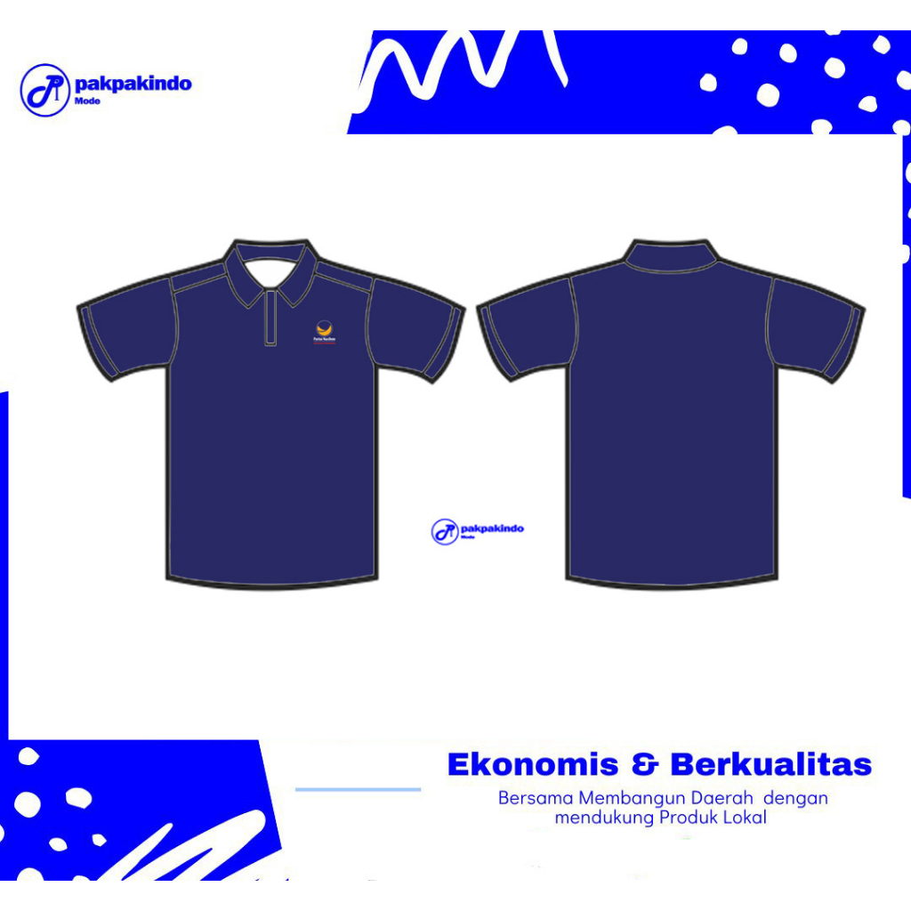 Jual BAJU KAOS POLO PARTAI POLITIK NASDEM NASIONAL DEMOKRASI LENGAN ...