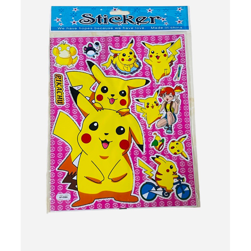 Jual STIKER MAINAN ANAK POKEMON - Stiker Karakter Anak | Shopee Indonesia