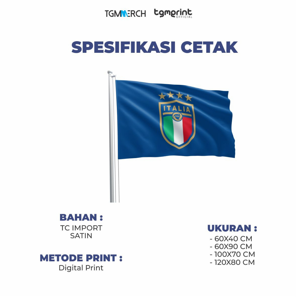 Jual TGM MERCH - Cetak Custom Printing Bendera Kain Satuan | Shopee ...