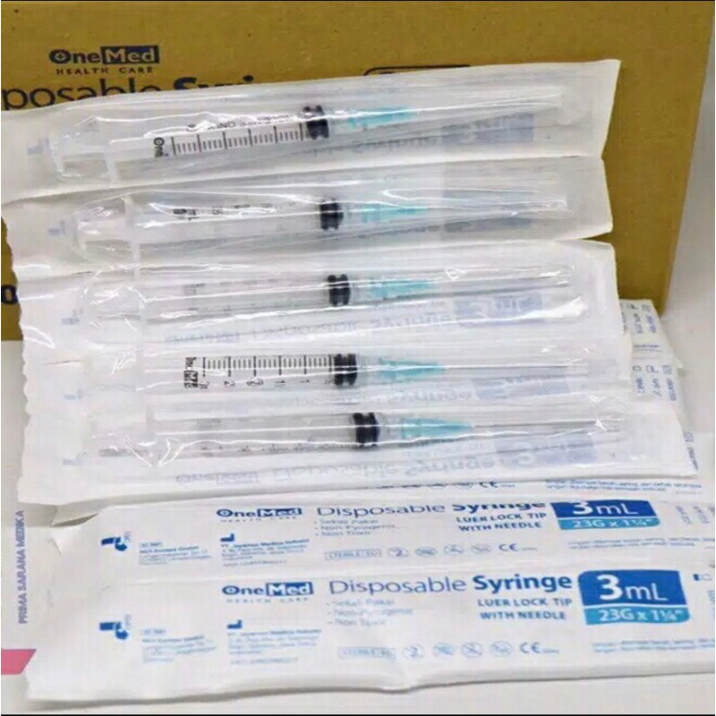 Jual Spuit / jarum 3cc Onemed per box | Shopee Indonesia