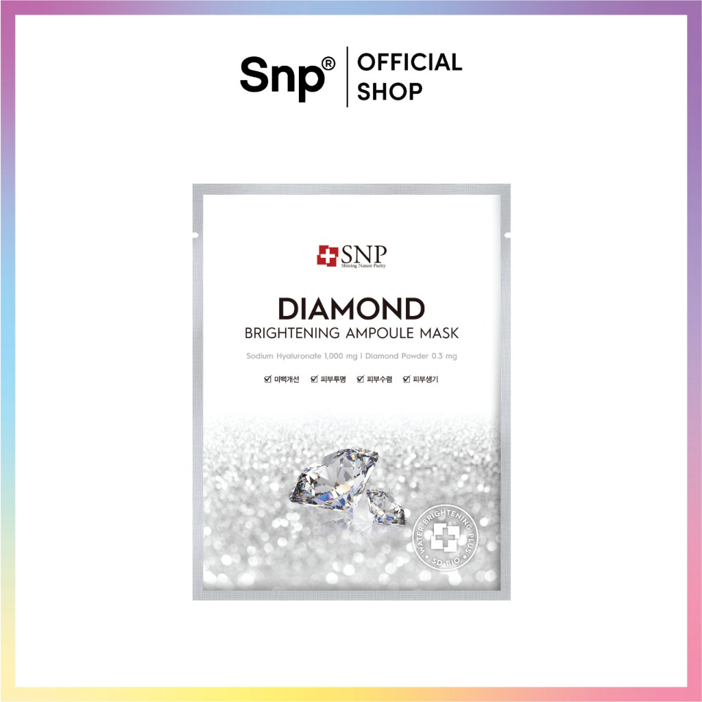 Jual SNP Diamond Brightening Ampoule Sheet Mask (Brightening) | Shopee ...