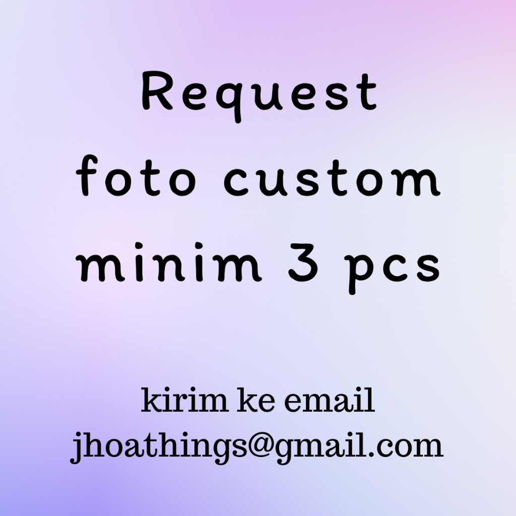 Jual REQUEST FOTO CUSTOM PHOTOCARD MINIM 3 PCS | Shopee Indonesia