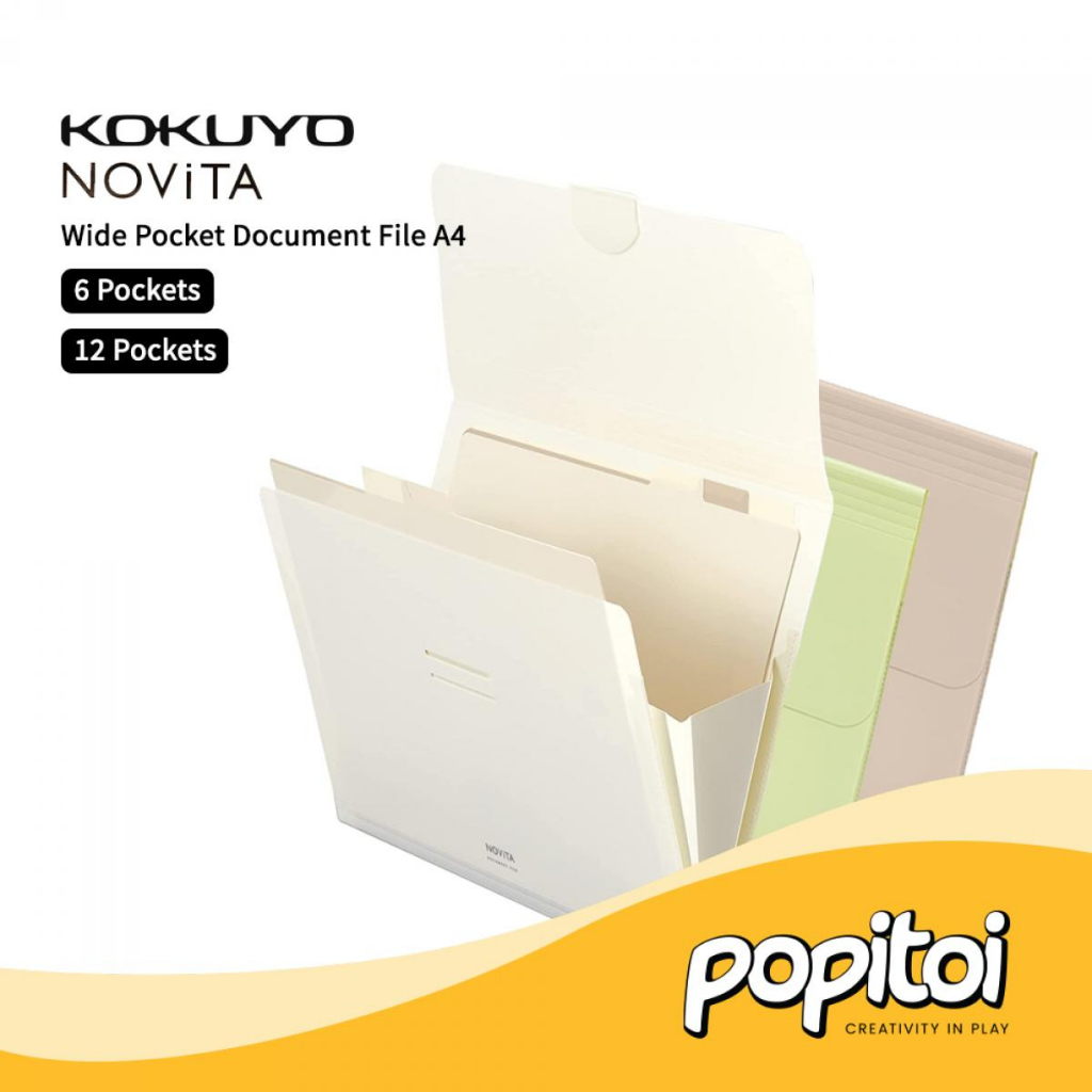 Jual Kokuyo Novita Wide Pocket Document File Holder A4 Envelope Dokumen Amplop Organizer ...