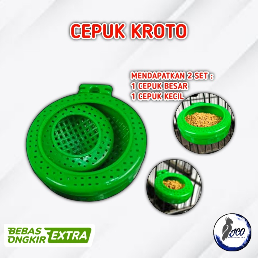 Jual CEPUK KROTO WADAH PAKAN BURUNG ANTI TUMPAH WADAH KROTO BURUNG ...